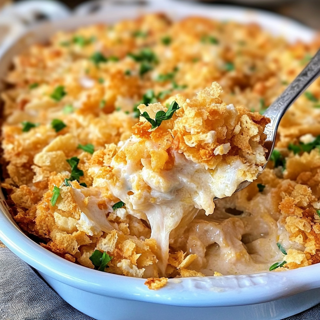 Amazing Chicken Casserole with Ritz Crackers Delight